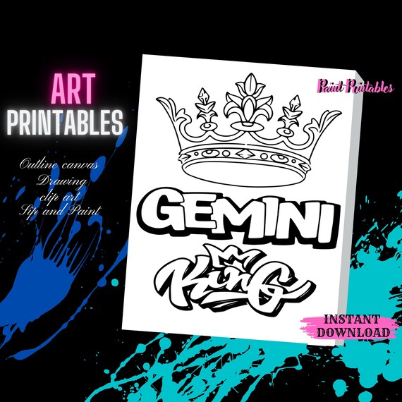 Gemini Logo With Crown