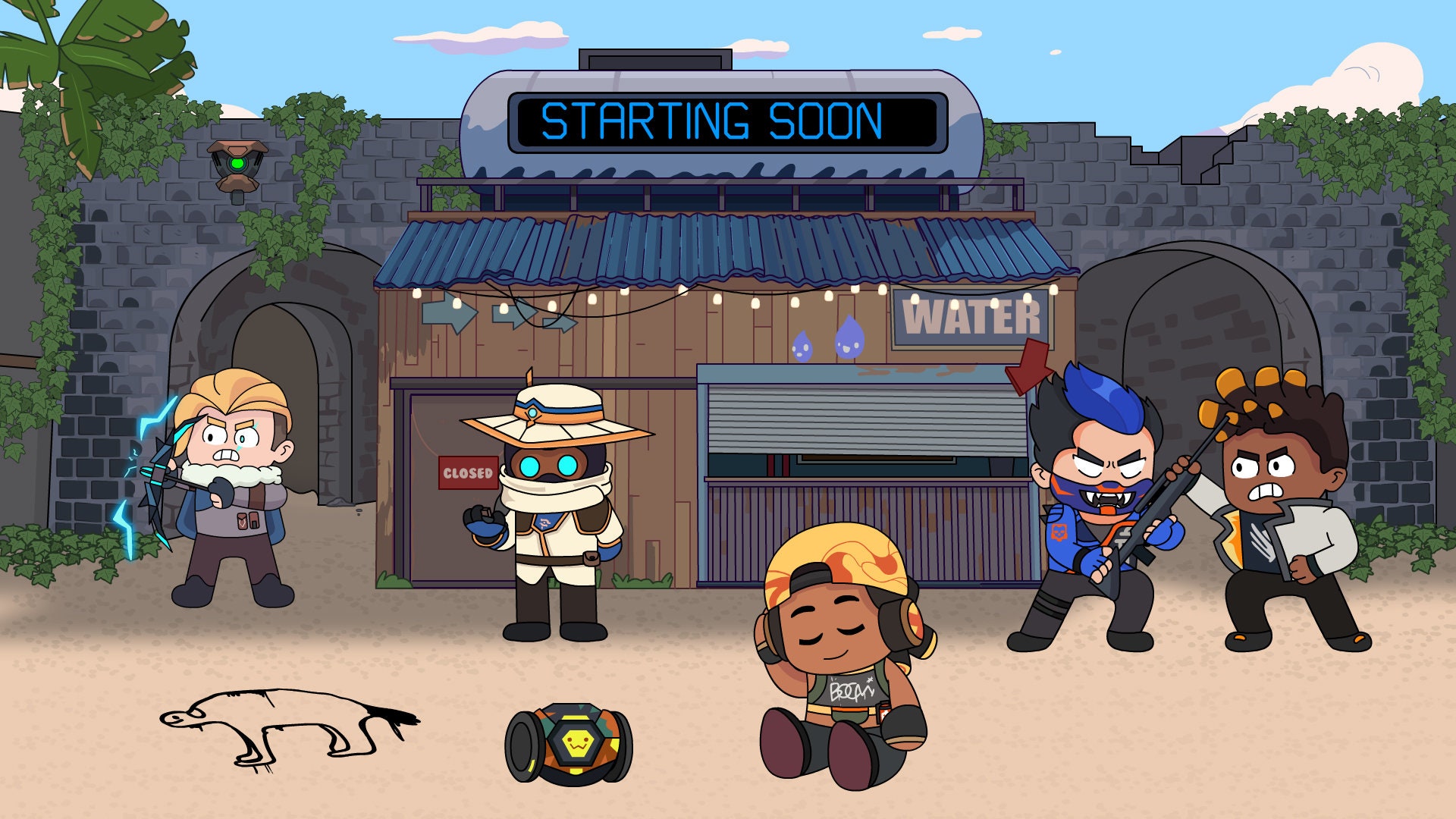 Valorant Team Background Breeze / Stream Starting Soon / Be Right Back ...