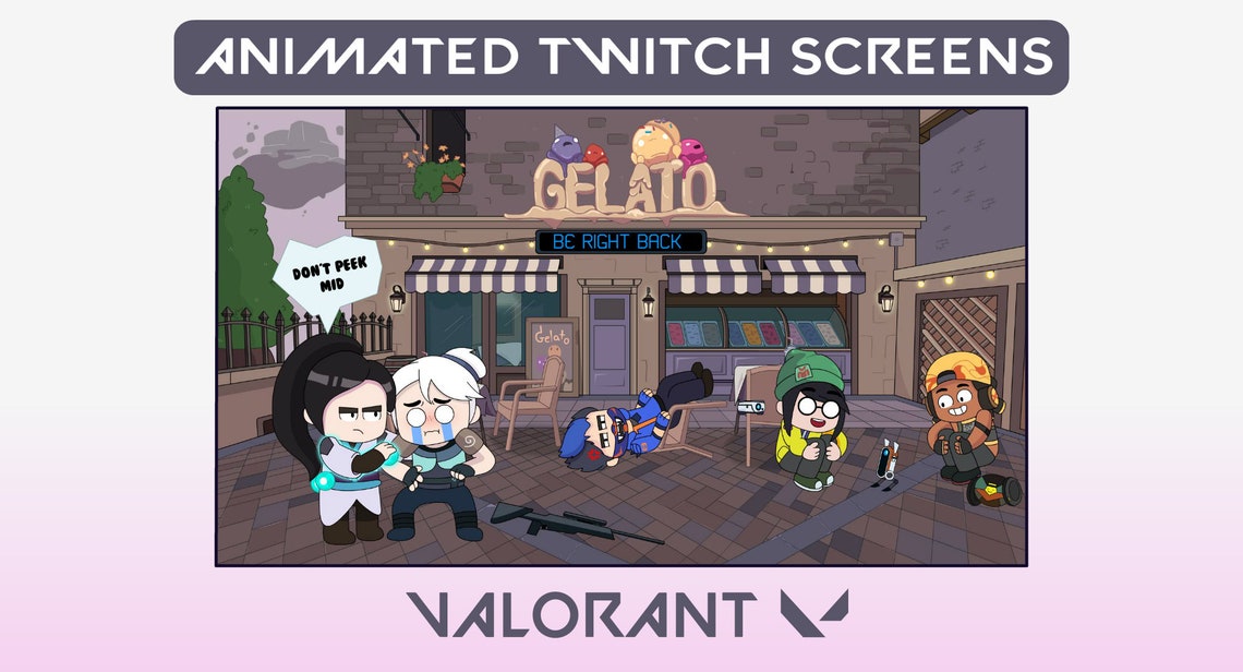 Valorant Team Background / Stream starting soon / Be right - Etsy España