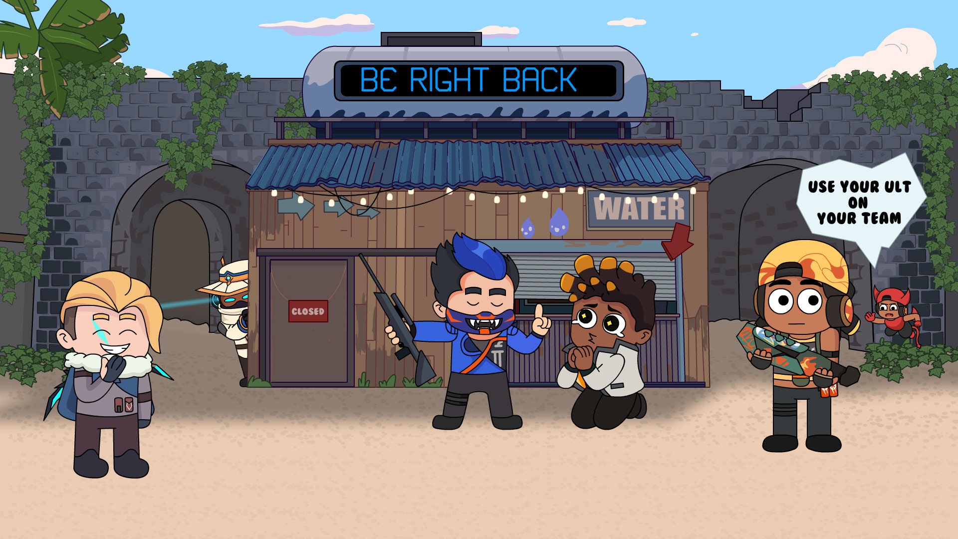 Valorant Team Background Breeze / Stream Starting Soon / Be Right Back ...