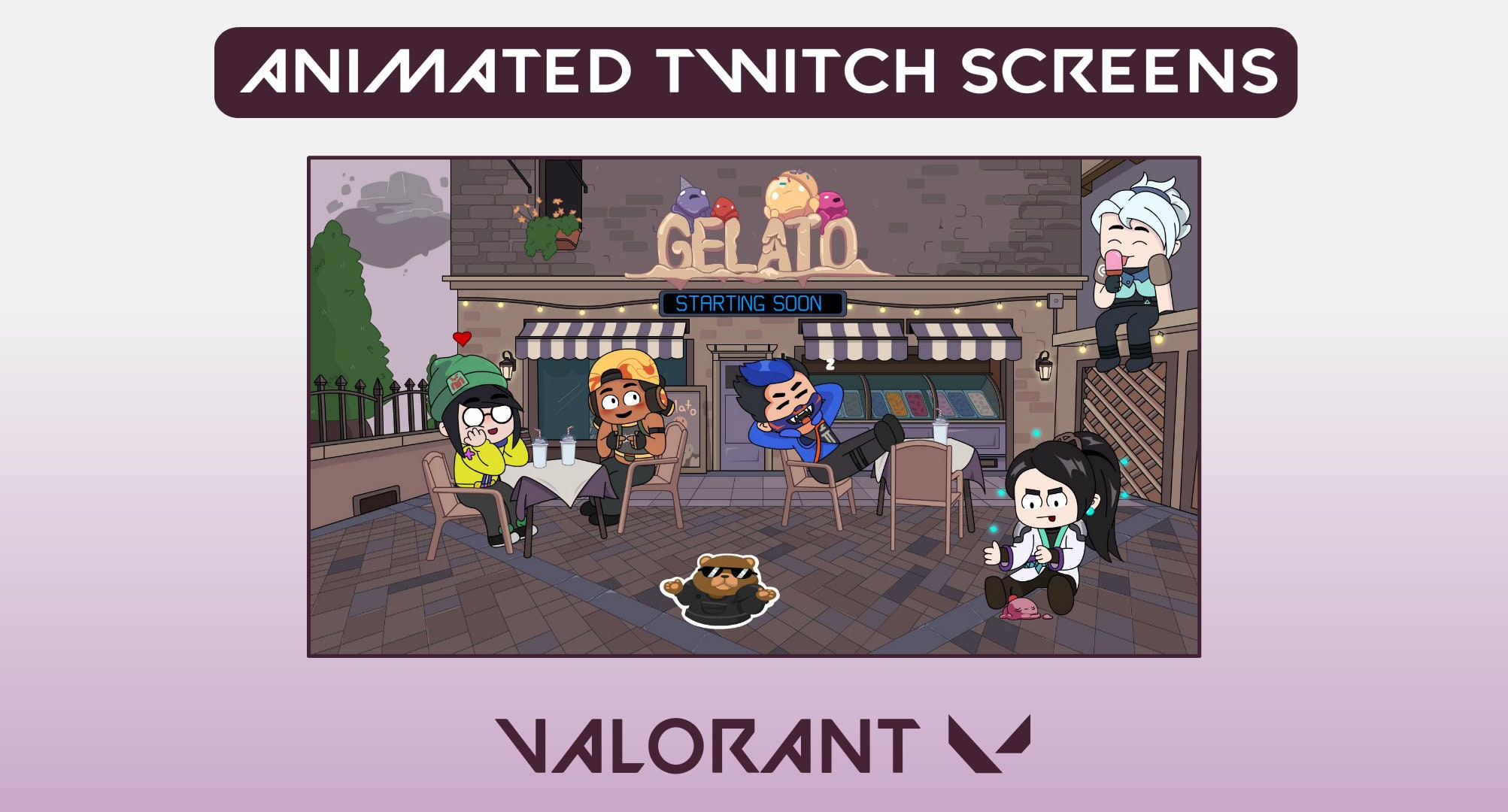 Valorant Team Background / Stream starting soon / Be right - Etsy España