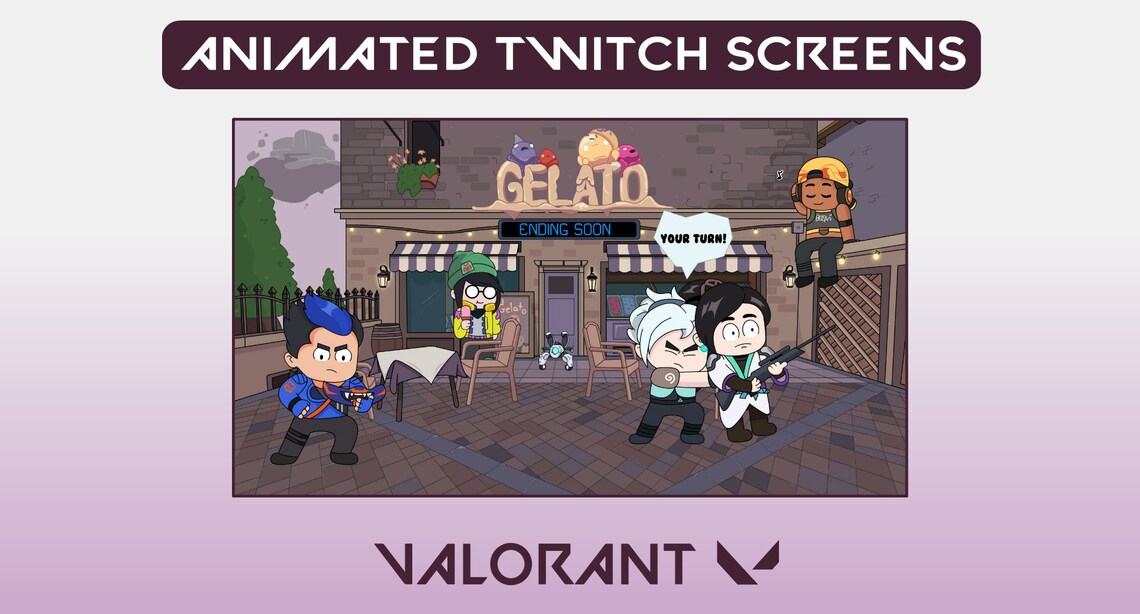 Valorant Team Background / Stream starting soon / Be right - Etsy España