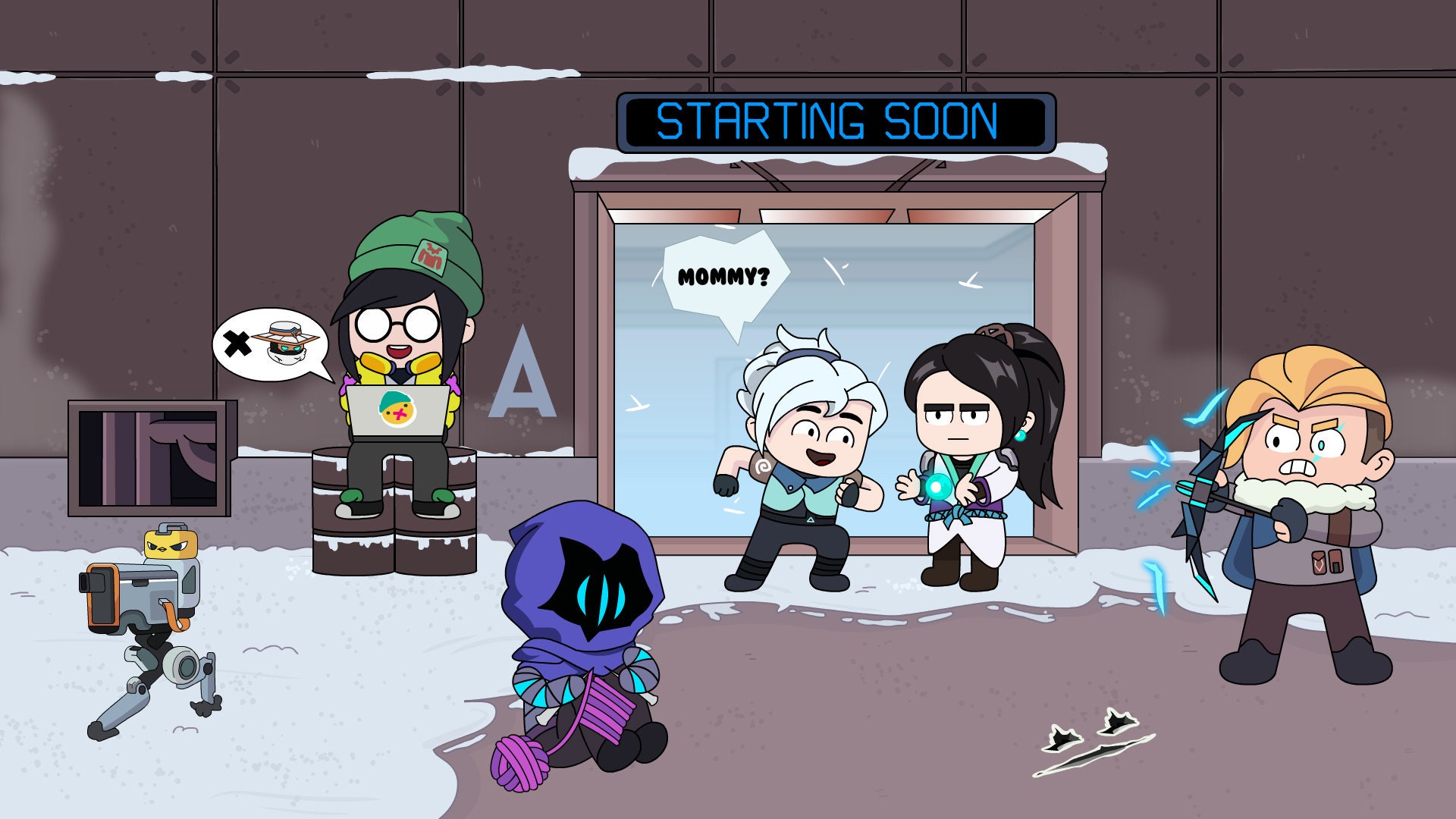 Valorant Team Background Icebox / Stream starting soon / Be right back ...