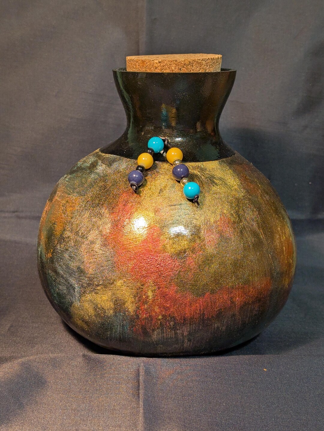 Sparkles! Gourd Pot With Cork - Etsy