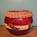 Native Feather Gourd Bowl With Paper Rush Rim - Etsy