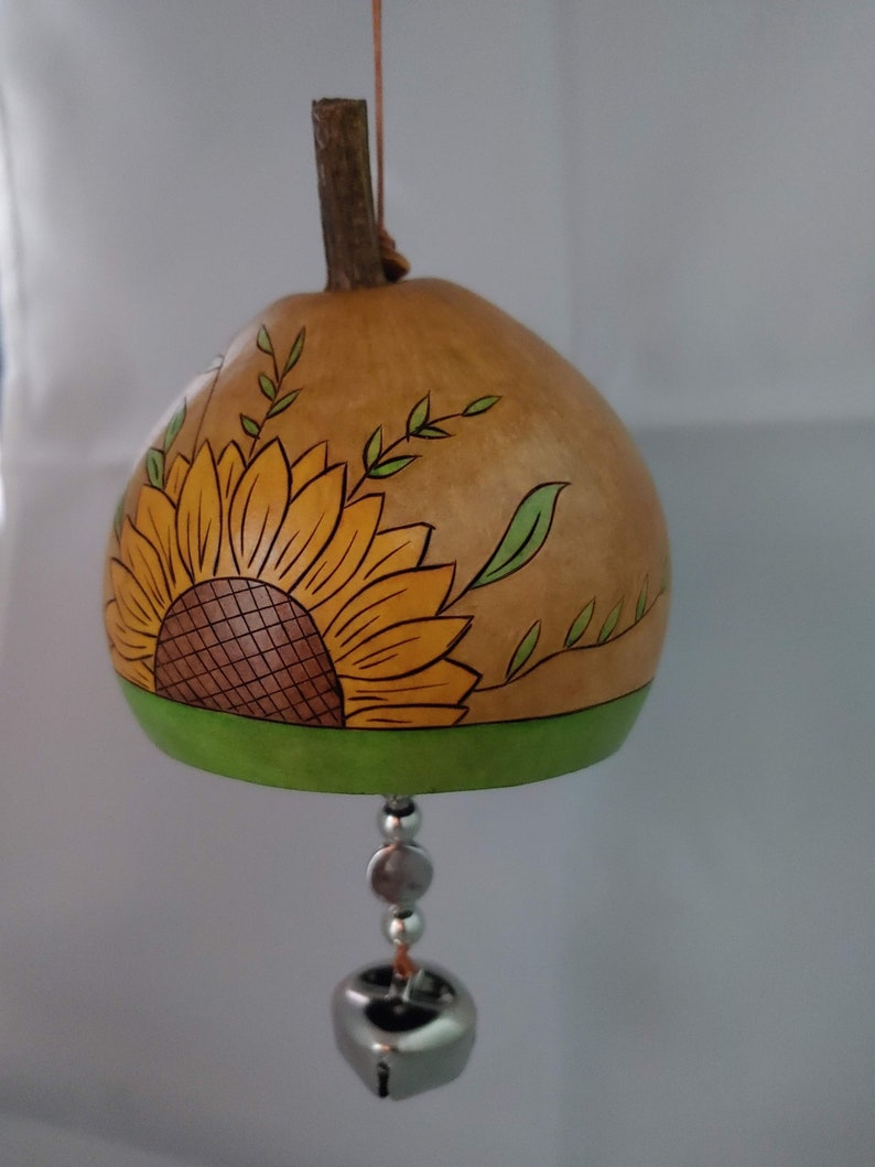 Sunflower Gourd Bell - Etsy