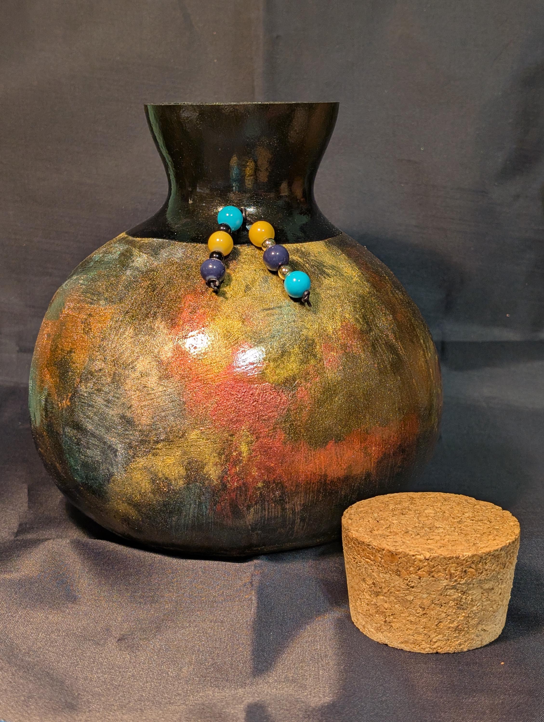 Sparkles! Gourd Pot With Cork - Etsy