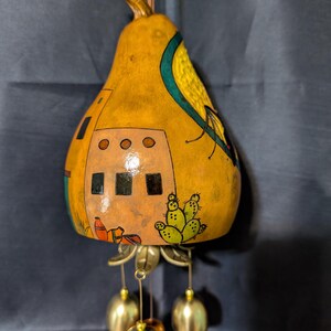 Gecko Southwestern Native Gourd Wind Chime - Etsy