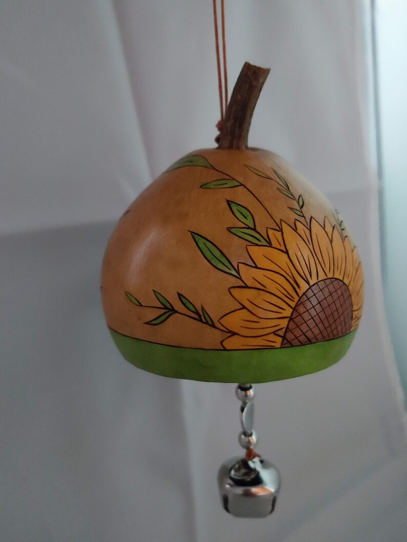 Sunflower Gourd Bell - Etsy
