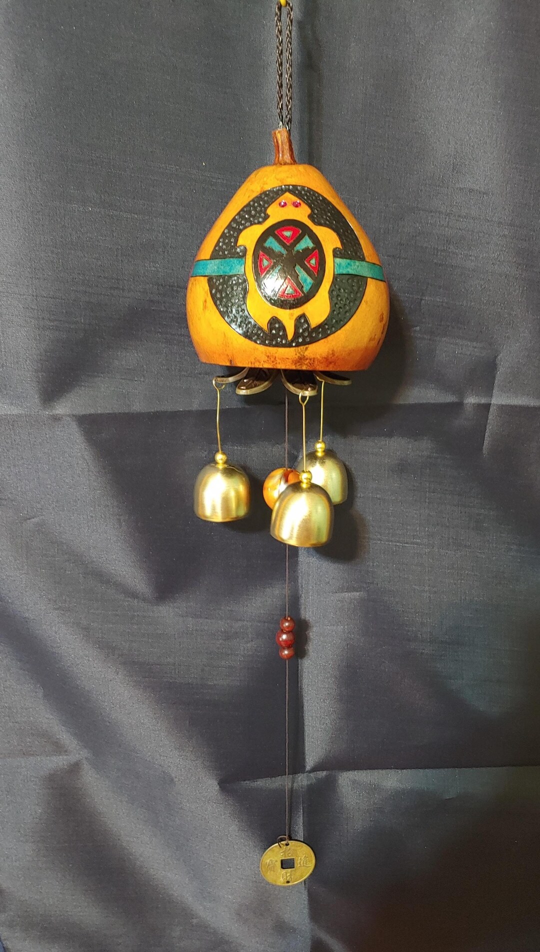 Native Turtle Gourd Wind Chime - Etsy