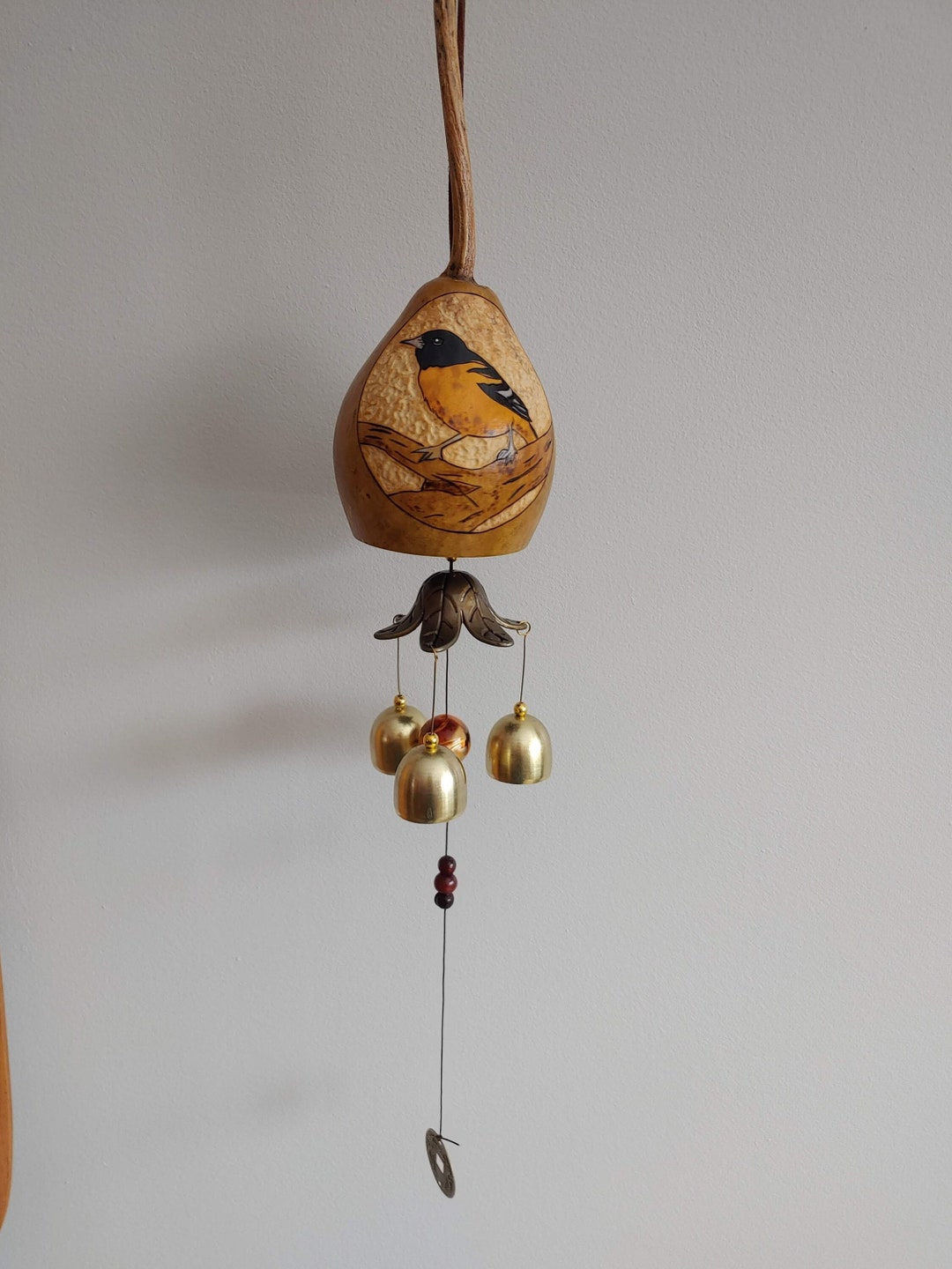 Baltimore Oriole Gourd Wind Chime - Etsy