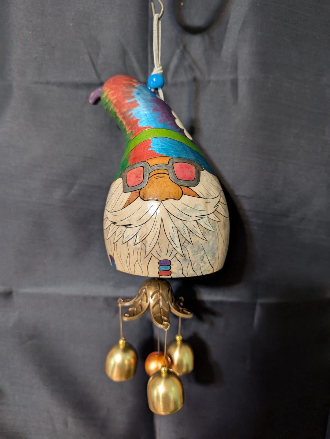 Hippie Gnome Gourd Wind Chime - Etsy