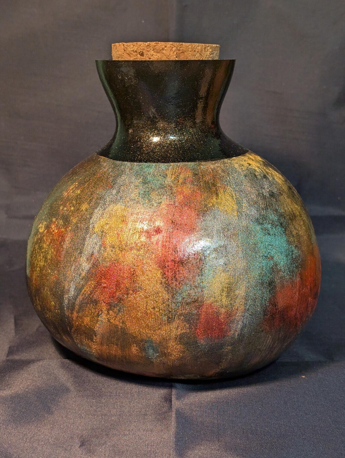 Sparkles! Gourd Pot With Cork - Etsy