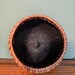 Native Feather Gourd Bowl With Paper Rush Rim - Etsy