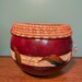 Native Feather Gourd Bowl With Paper Rush Rim - Etsy