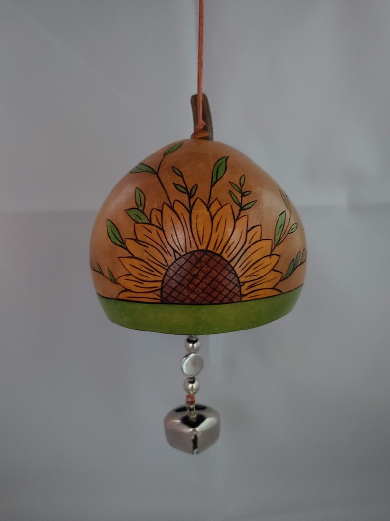 Sunflower Gourd Bell - Etsy