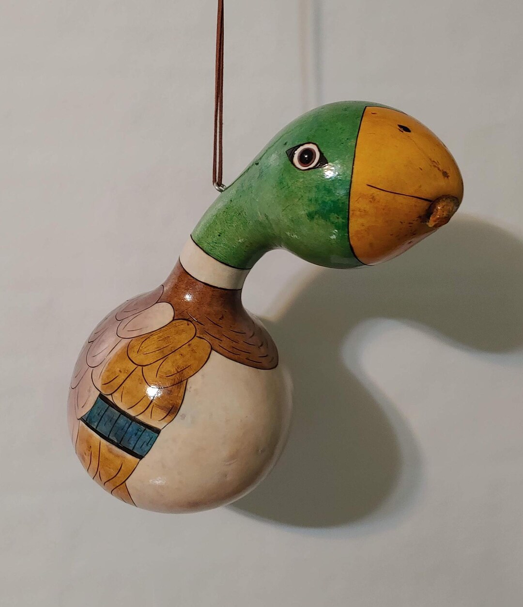 Mallard Duck Gourd: Pyrography Art With Acrylic Inks - Etsy