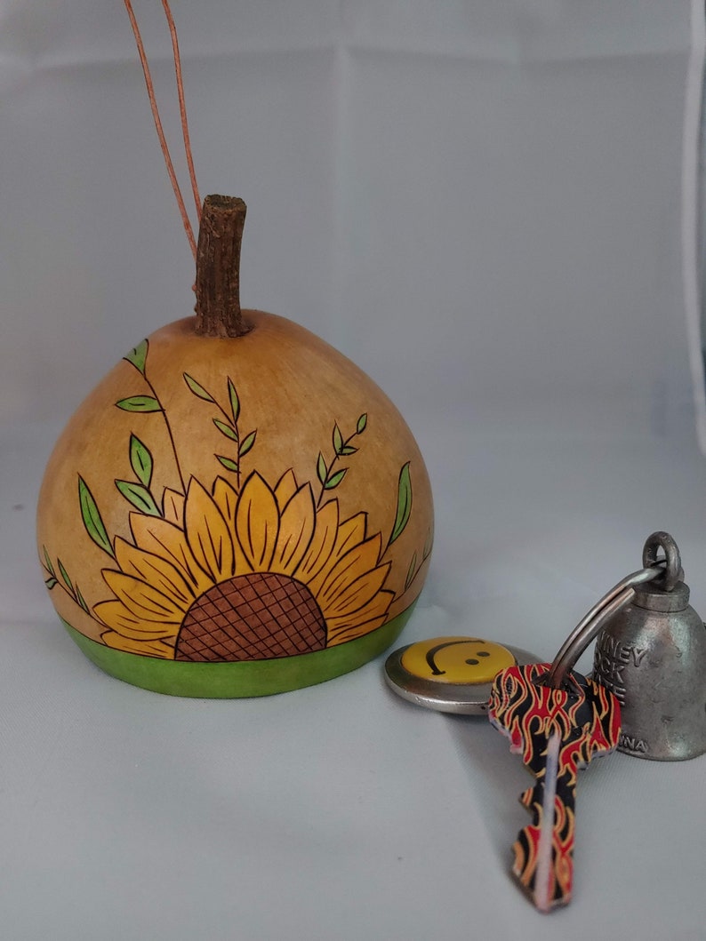 Sunflower Gourd Bell - Etsy