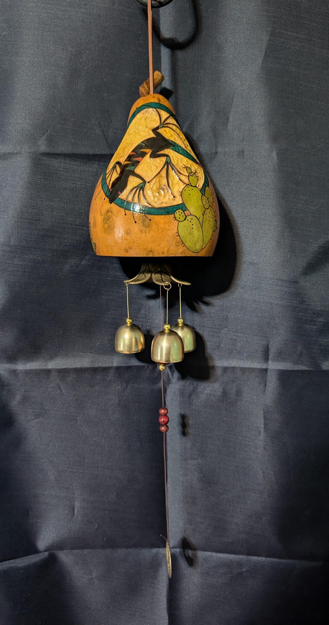 Gecko Southwestern Native Gourd Wind Chime - Etsy