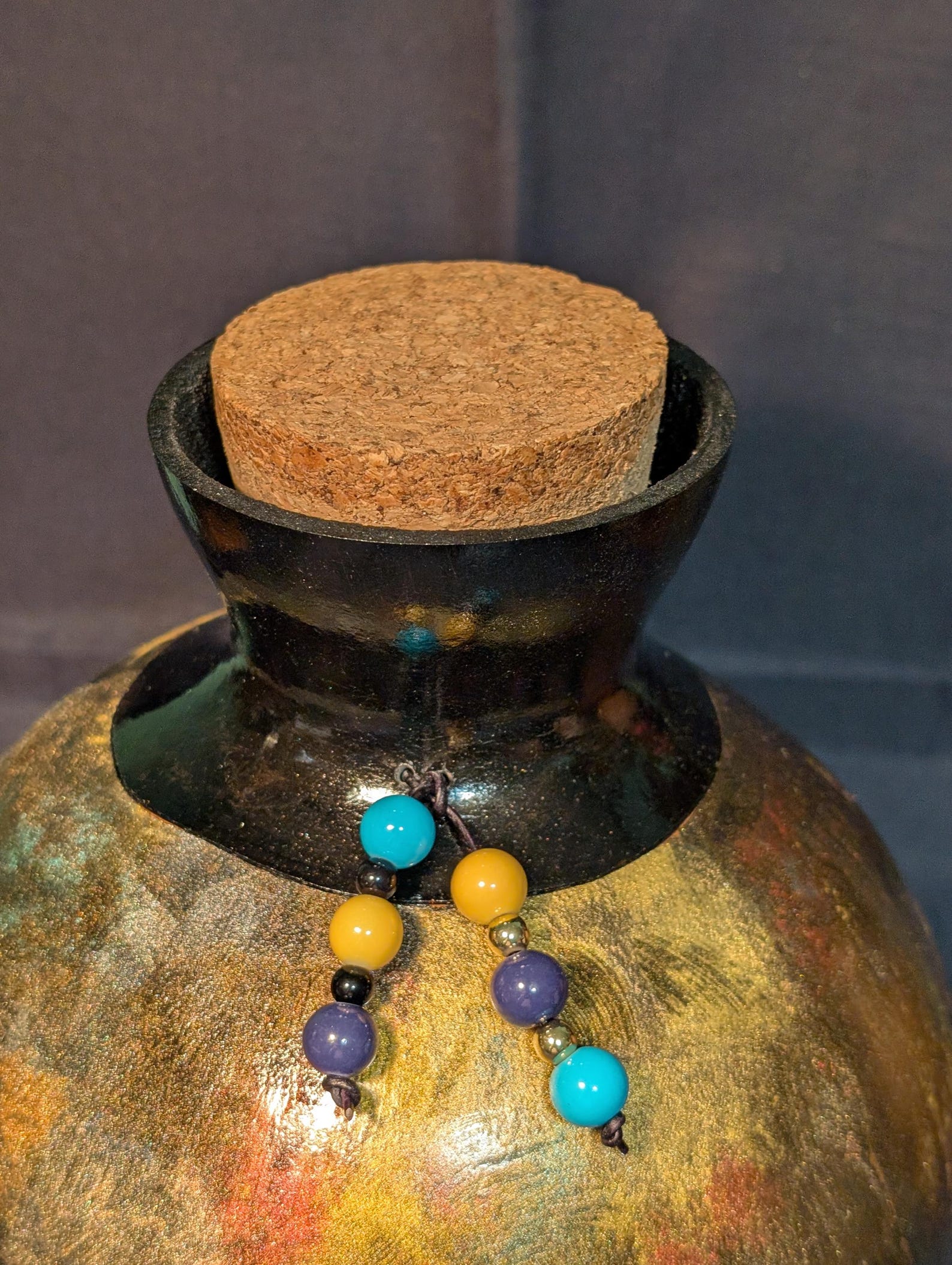 Sparkles! Gourd Pot With Cork - Etsy