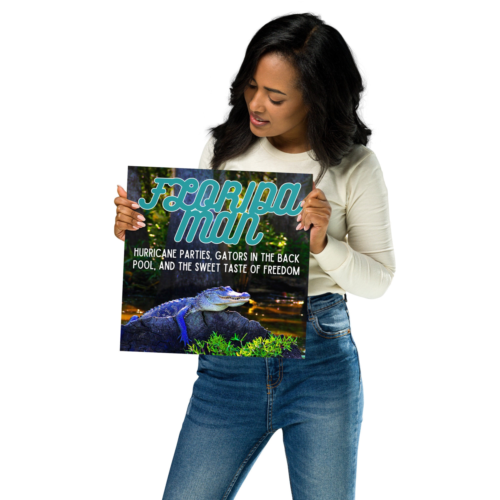 Florida Man Funny Matte Poster - Etsy