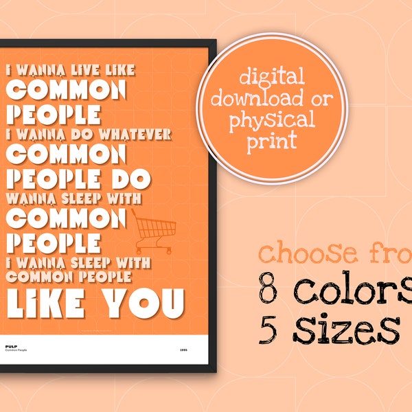 Common People - Etsy