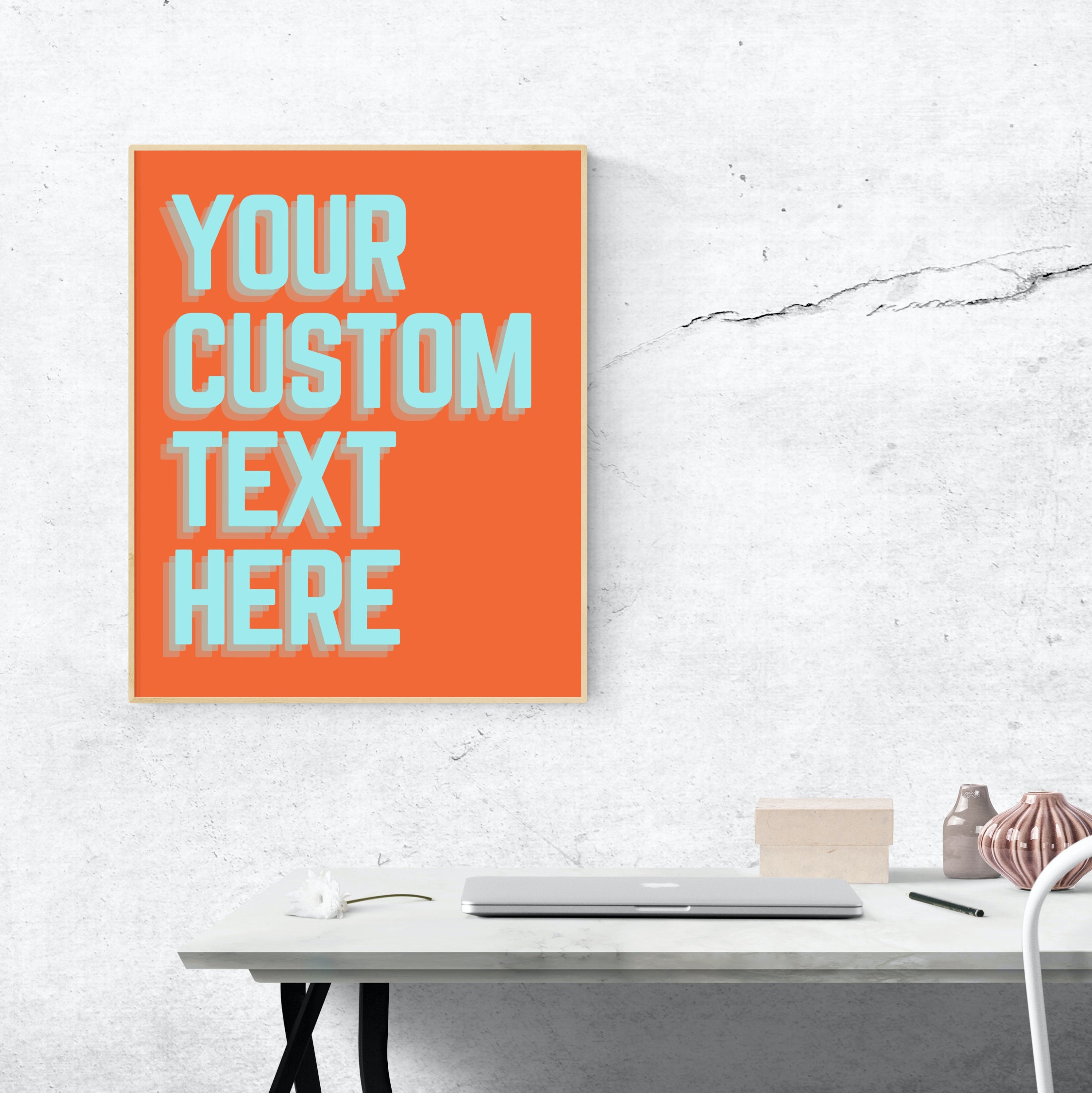 PLAIN / Custom Quote Poster / Digital Download / Customisable Text ...