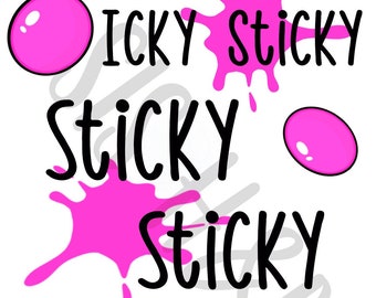 Ms Rachel Png Ms Rachel Sublimation Icky Sticky Bubble Gum Png - Etsy