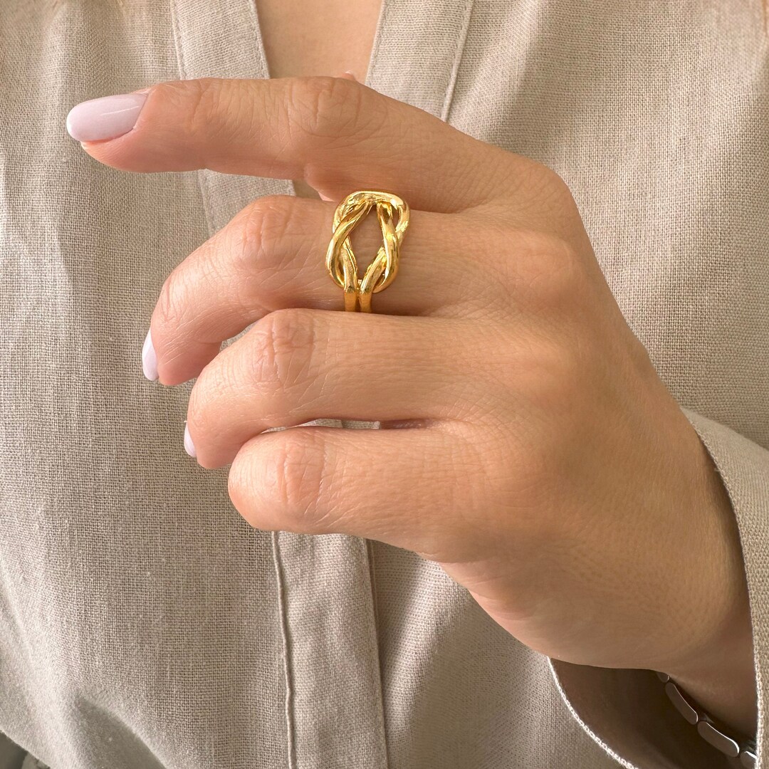 Greek Mythology Ring, Hercules Knot Ring, Ancient Greek Ring, Chunky ...