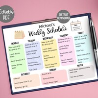 Weekly Schedule - Etsy