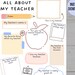 All About My Teacher Printable Teacher Appreciation Week - Etsy