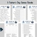 Father's Day Game Bundle Printable Fathers Day Ideas Fun - Etsy