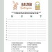 Easter Scattergories Game Printable, Easter Party Game, Easter Activity ...