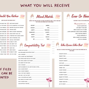 Couple Games Printable Date Night Games Marriage Anniversary - Etsy