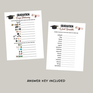 Graduation Party Games Bundle Printable High School Senior - Etsy