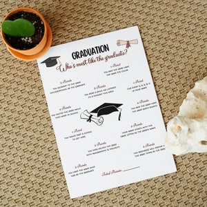 Graduation Party Games Bundle Printable, High School Senior Grad Party ...