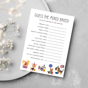 Dog Birthday Party Games Printable, Puppy Pawty Games, Puppy Shower ...