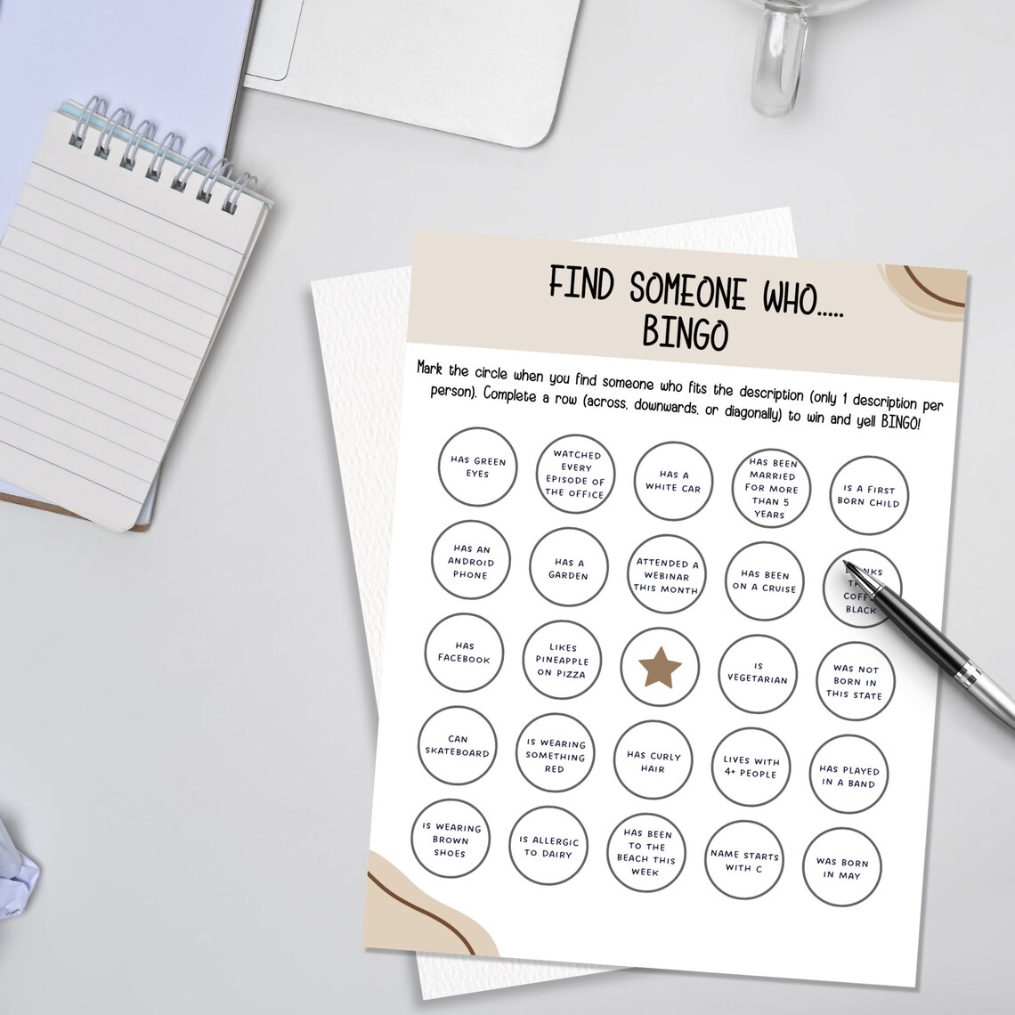 Find Someone Who Game, Employee Bingo, Fun Icebreaker Game, Get to Know ...