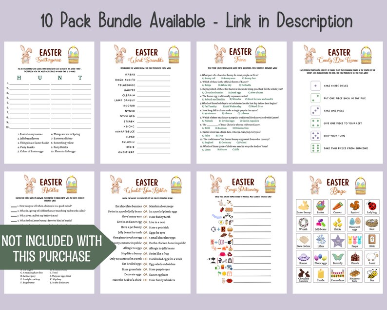 Easter Would You Rather Game Printable This or That Easter - Etsy