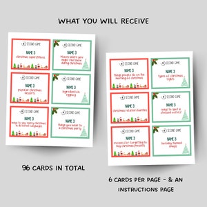 Christmas 5 Second Game Printable, Christmas Party Game Adults Kids ...