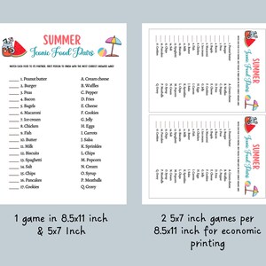 Summer Games Bundle Printable Summer Camp Activity - Etsy