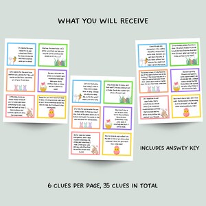 Easter Scavenger Hunt Printable, Indoor Outdoor Easter Treasure Hunt ...