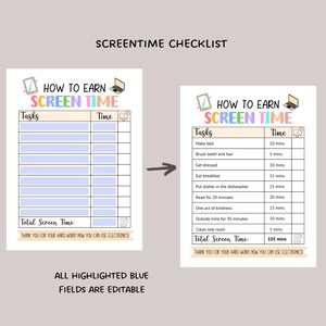Editable Summer Planner Bundle Printable, Summer Chore Chart for Kids ...
