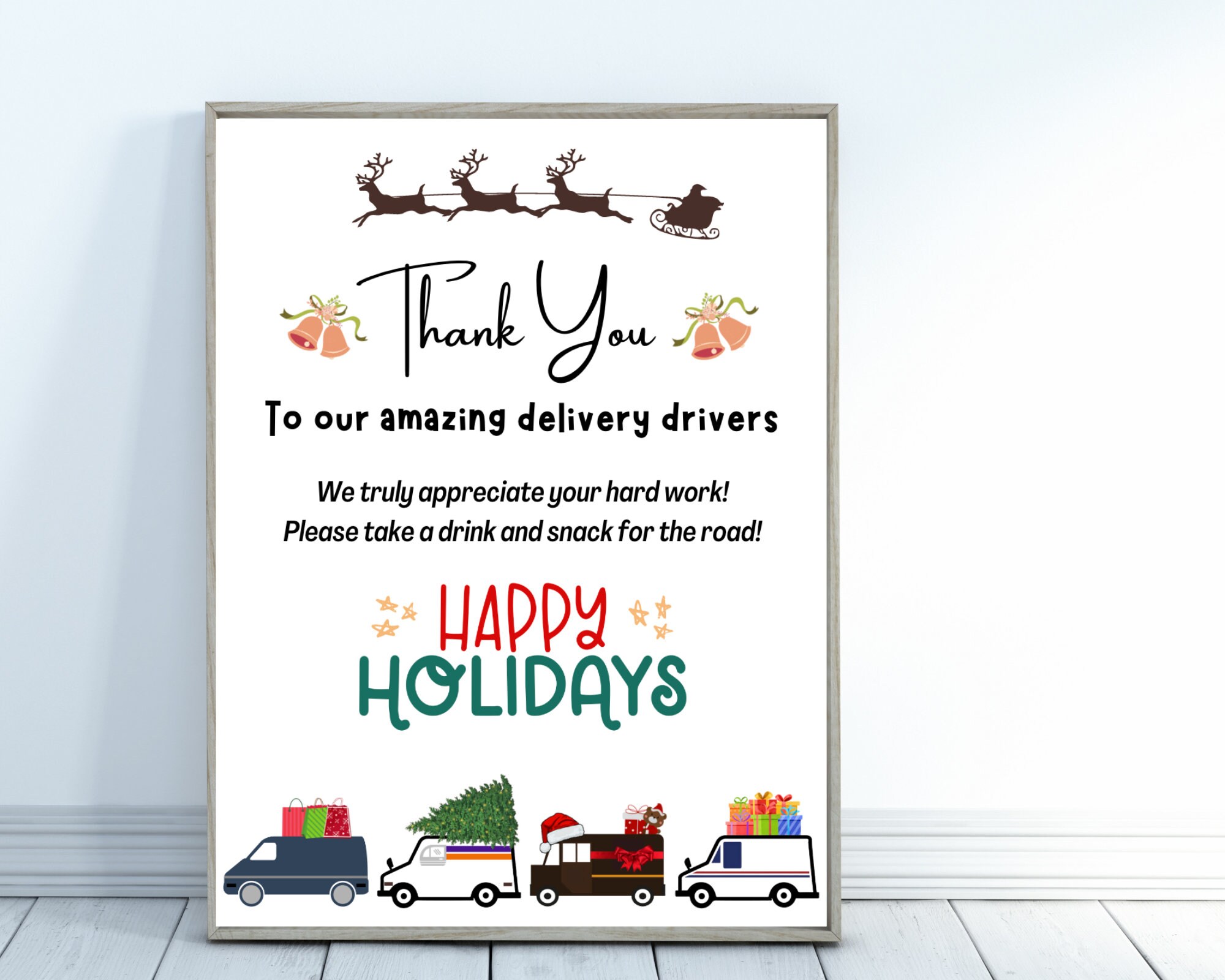 Delivery Driver Appreciation Sign Delivery Driver Thank You - Etsy