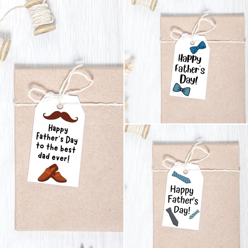 Happy Father's Day Gift Tags Gift for Dad 9 Printable - Etsy