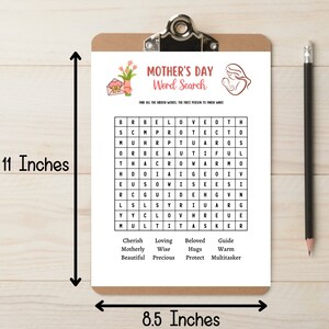 Mother's Day Game Printable Mothers Day Game for Kids and - Etsy