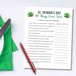 St Patrick's Day Game Bundle Printable, Fun Irish Games, St. Paddys ...