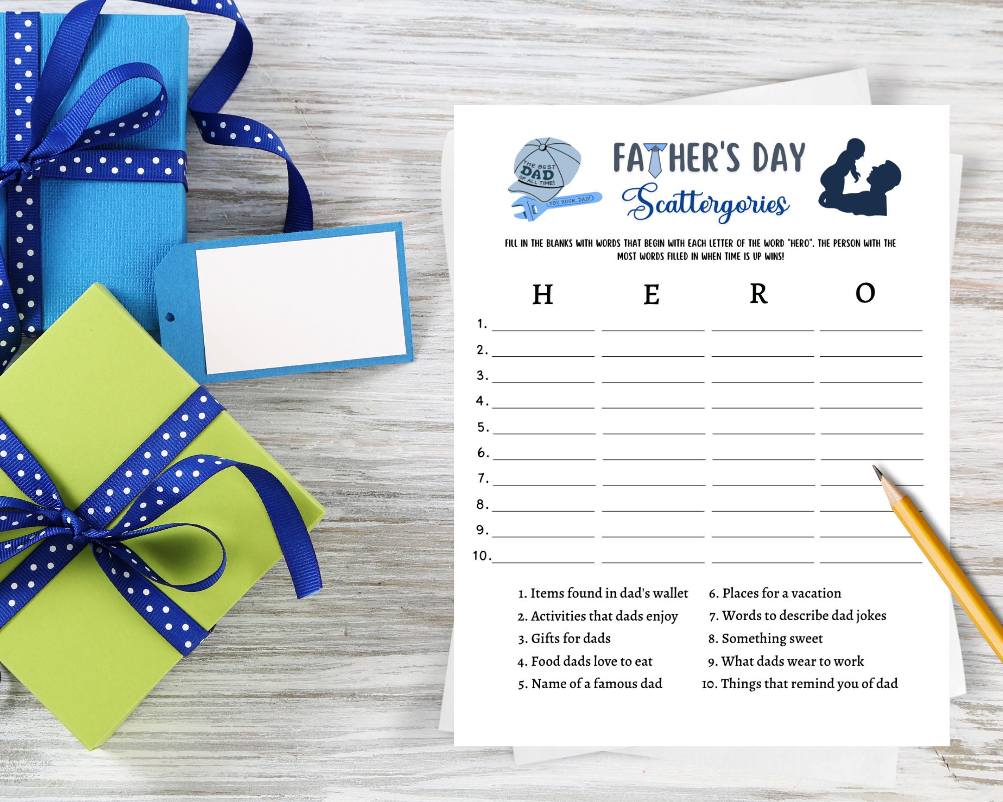 Father's Day Game Bundle Printable Fathers Day Ideas Fun - Etsy