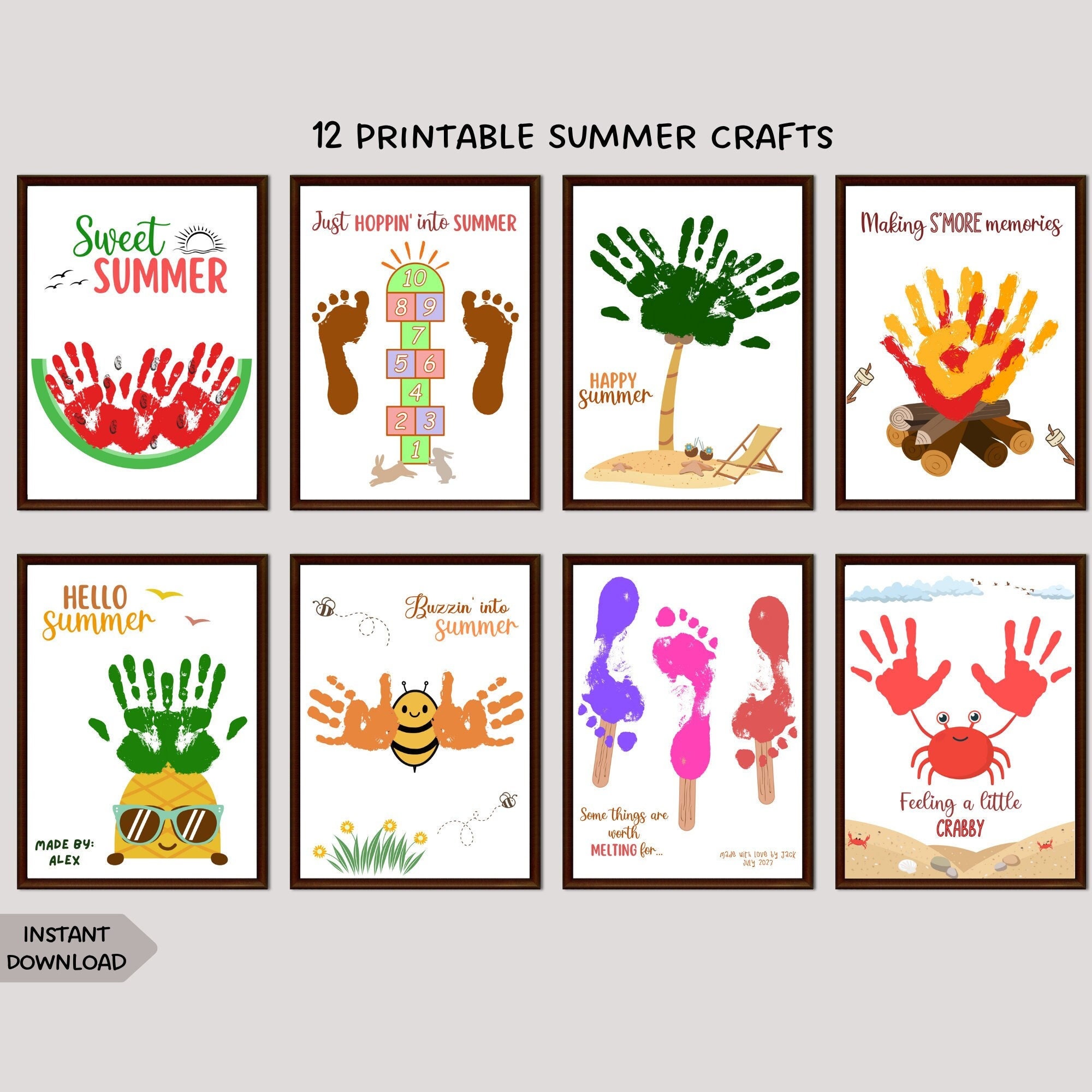 Printable Summer Crafts For Kids