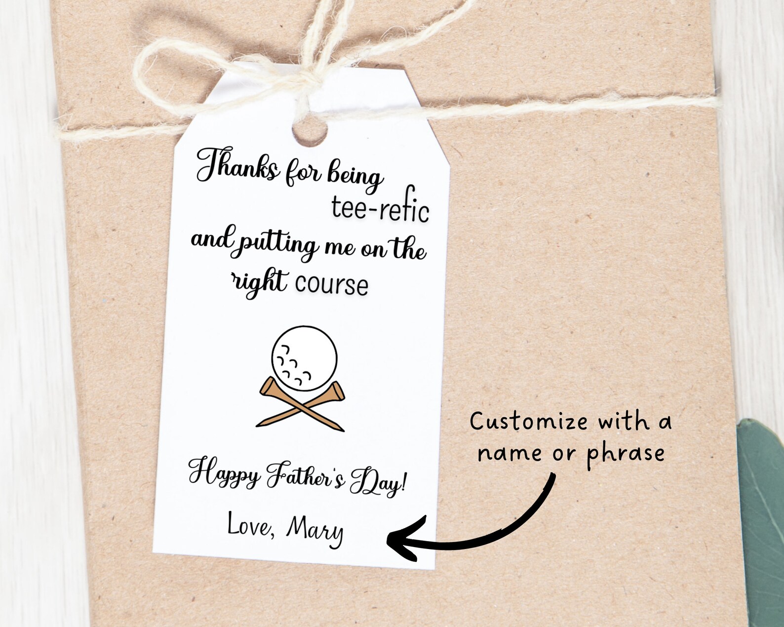 Happy Father's Day Golf Gift Tags Printable Golf Gift - Etsy